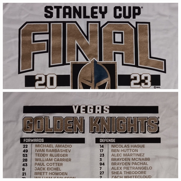Fanatics | Shirts | Las Vegas Knights Stanley Cup Champs Roster Tshirt ...